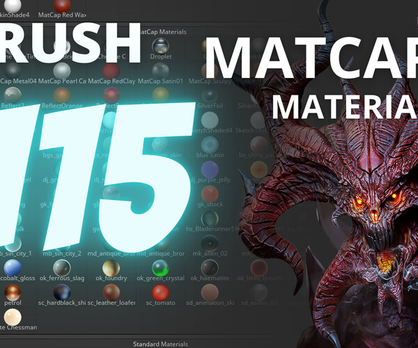 ArtStation - FREE ZBrush Matcap Materials | Resources
