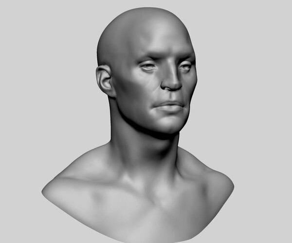 ArtStation - Base Male Head 03 | Resources