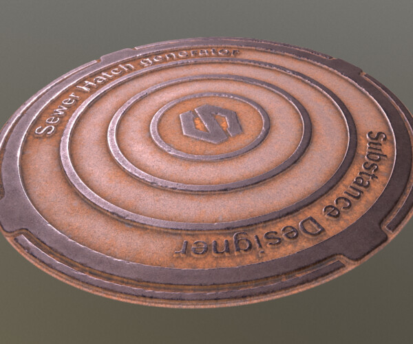 ArtStation - Procedural Sewer Manhole | Game Assets