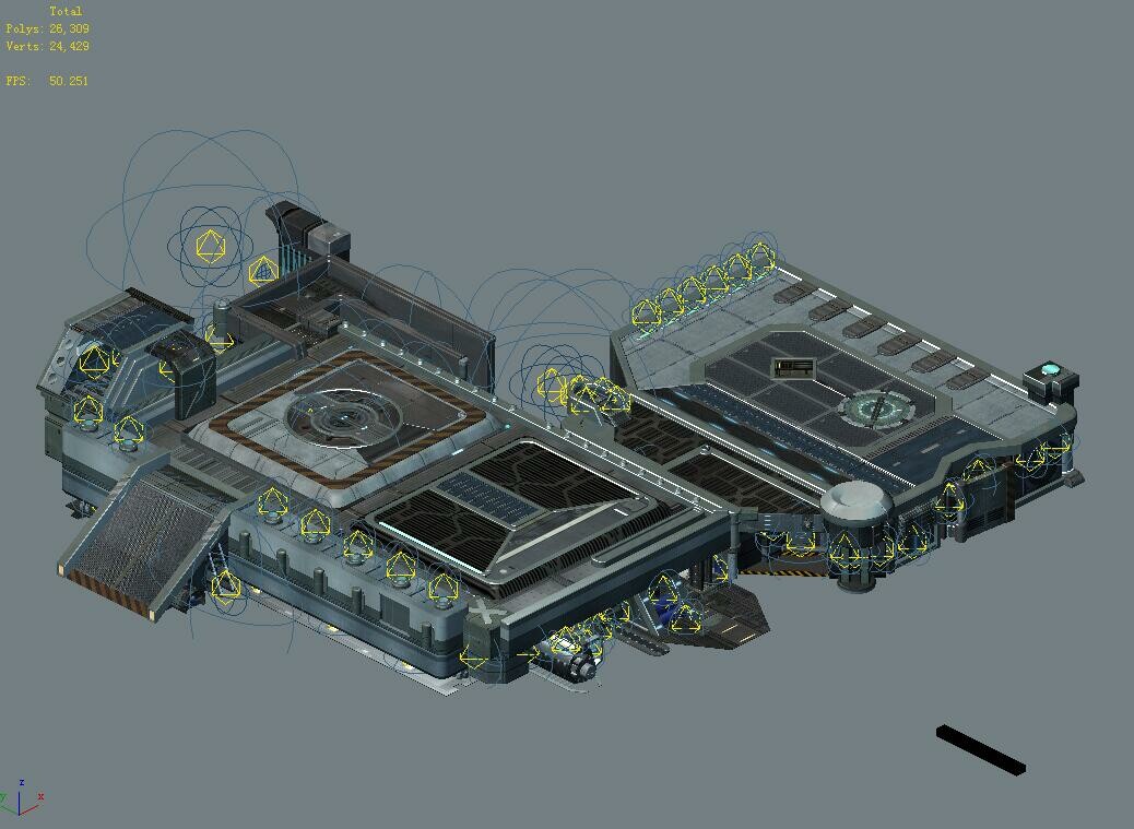 ArtStation - Spacecraft - Ground Platform 02 | Game Assets