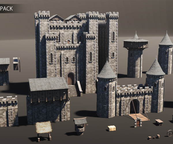ArtStation - Basic Medieval Castle Pack | Game Assets