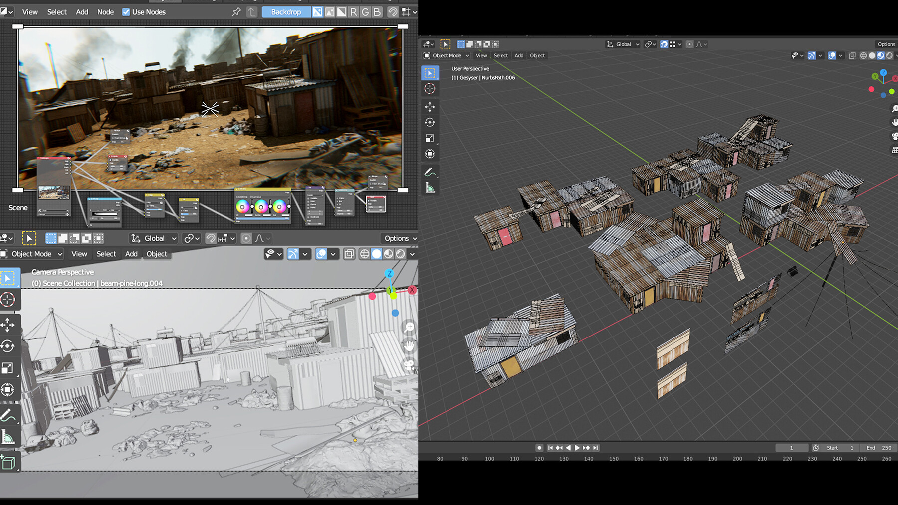 ArtStation - The 3rd World - Informal Settlement Slums Refugee Camp ...