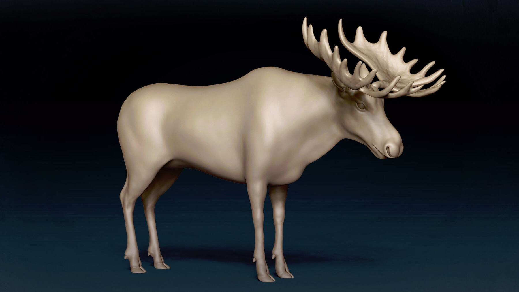 ArtStation - Moose Basemesh 3D model | Resources
