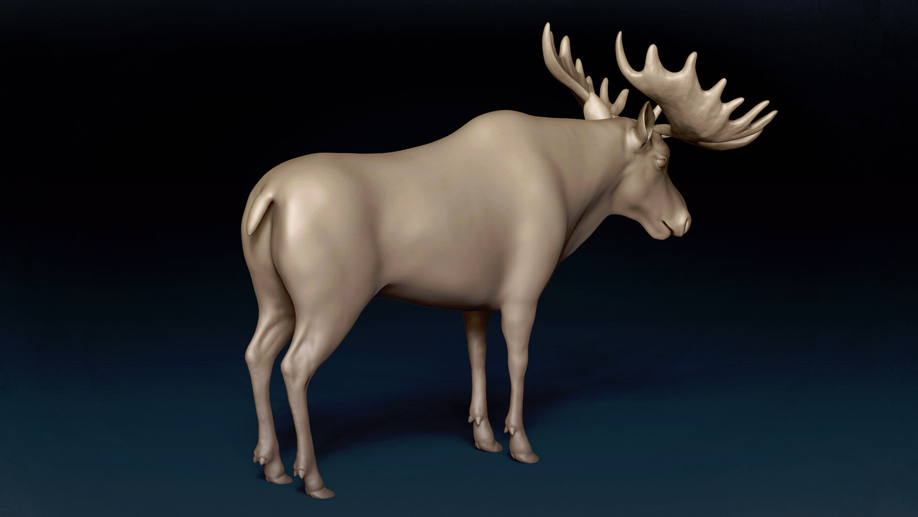 ArtStation - Moose Basemesh 3D model | Resources