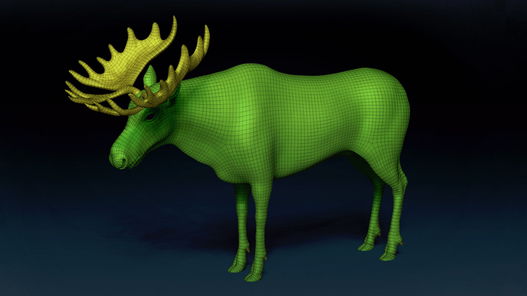 ArtStation - Moose Basemesh 3D model | Resources