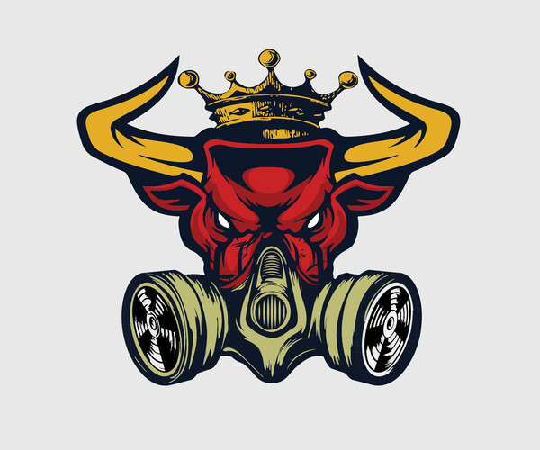 ArtStation - This Is Bull Mask Logo Art | Artworks