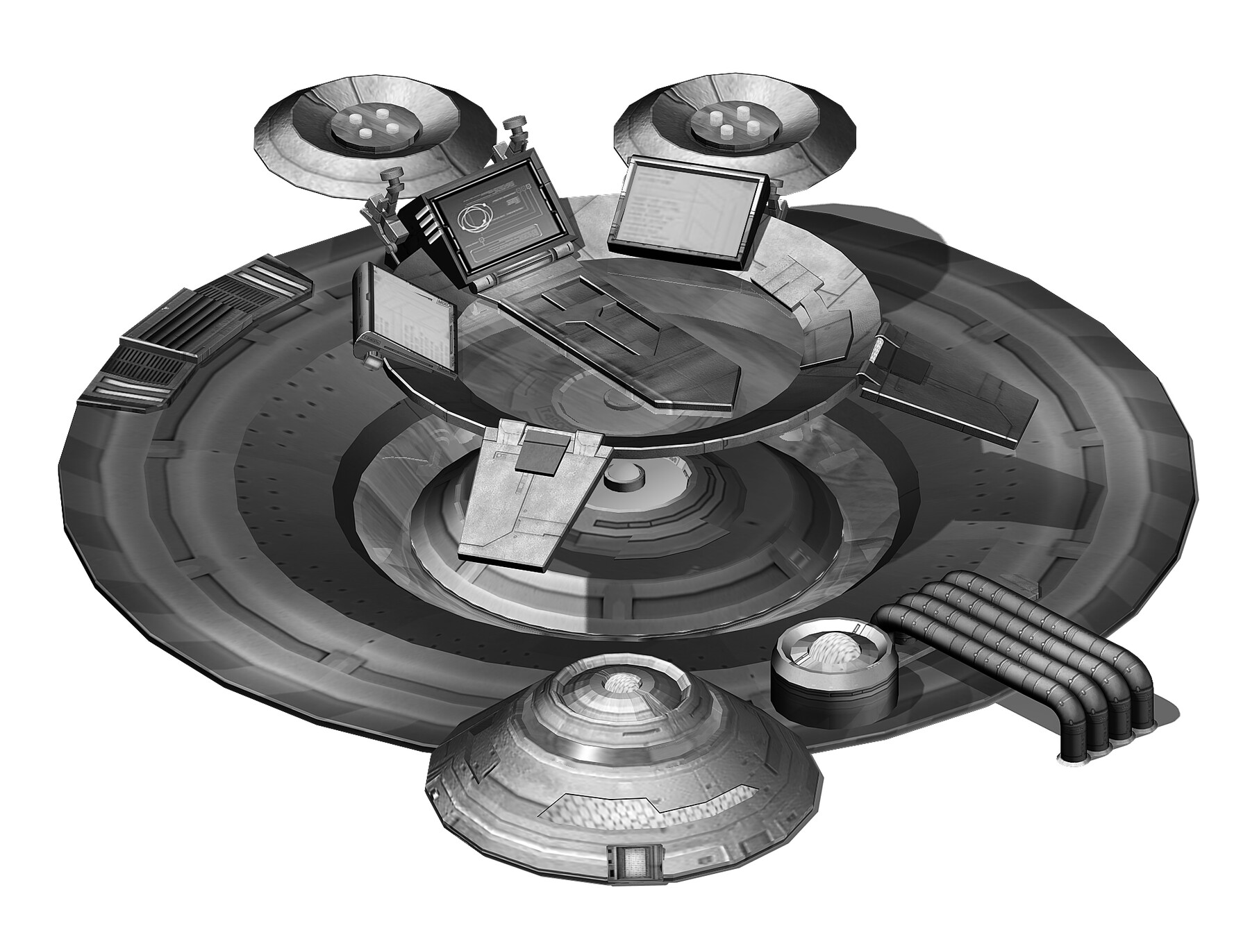 ArtStation - Space Ship - Ground Small Objects 03 | Resources