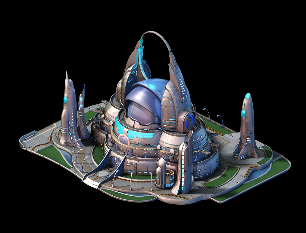 ArtStation - Spacecraft - Terrain Reconstruction Institute 02 | Game Assets
