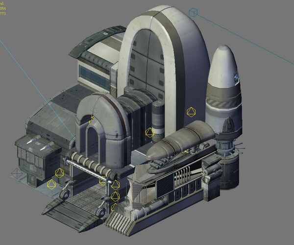 ArtStation - Spaceship - Building 01 | Game Assets