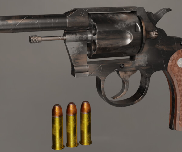 ArtStation - Revolver Gun | Game Assets