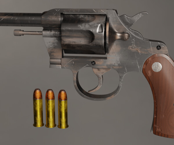 ArtStation - Revolver Gun | Game Assets
