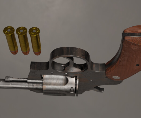 ArtStation - Revolver Gun | Game Assets