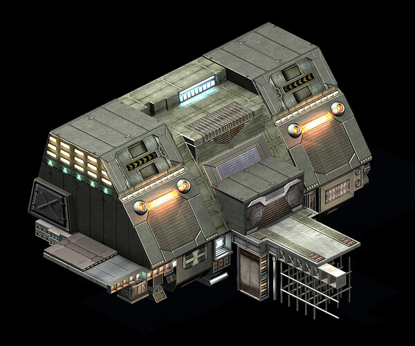 ArtStation - Spaceship - repair shop 02 | Game Assets