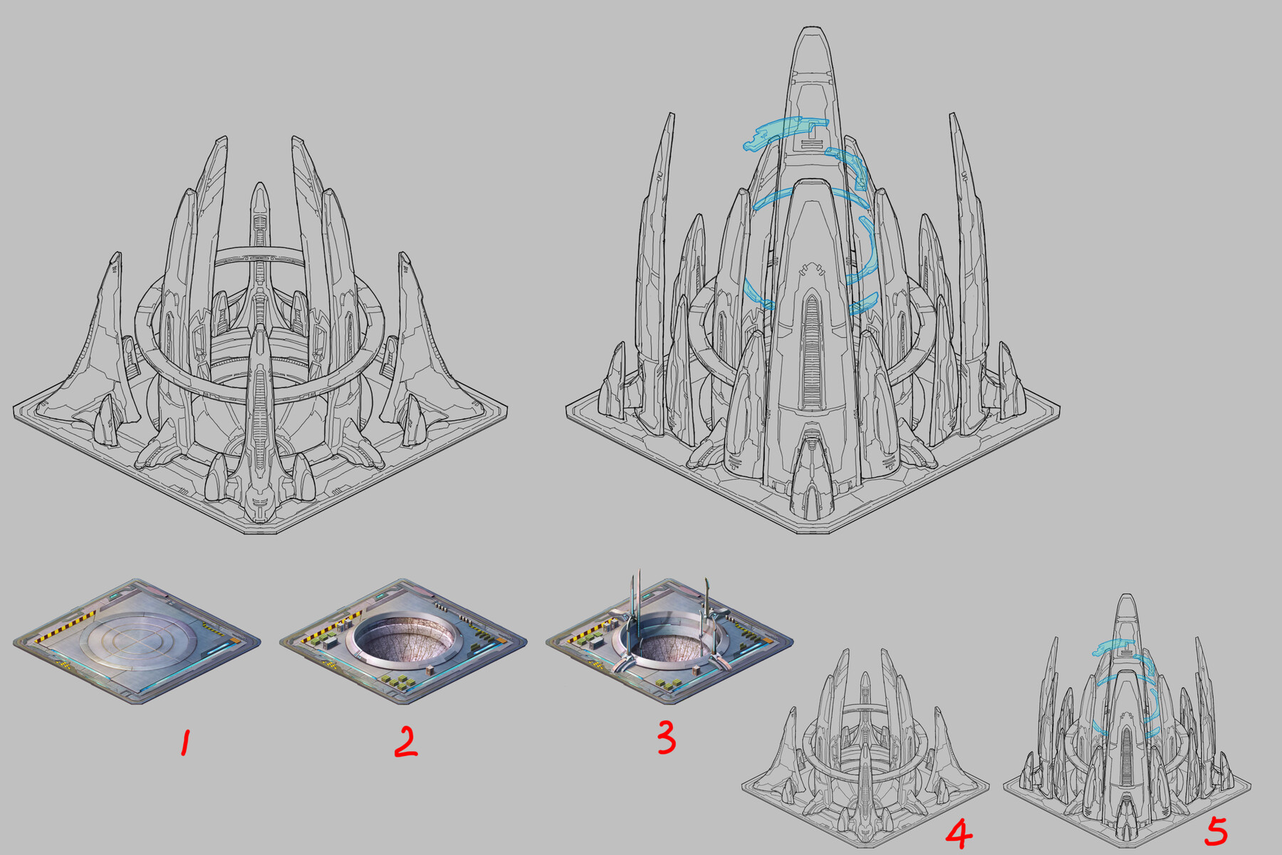 ArtStation - Space-Fleet Builder 03 | Game Assets