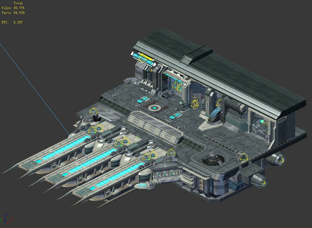 ArtStation - Space-terminal-spaceship 32 | Game Assets