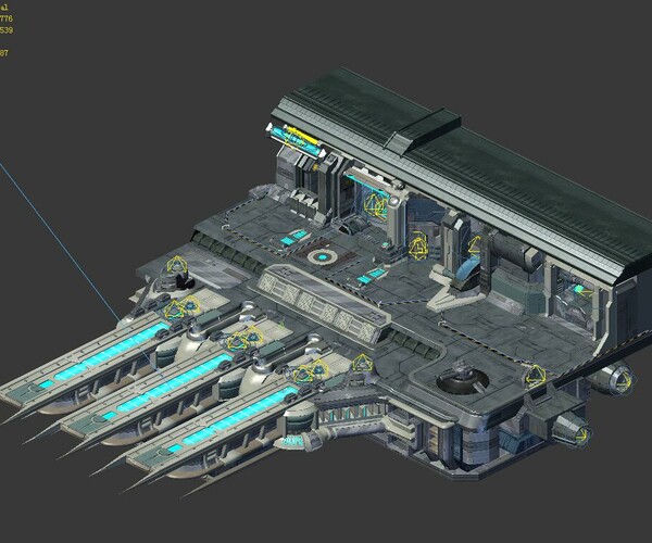 ArtStation - Space-terminal-spaceship 32 | Game Assets