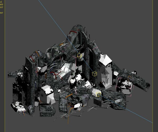 ArtStation - Space - Broken Wall 05 | Game Assets