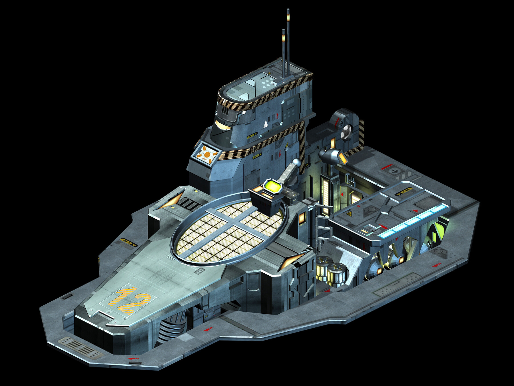 ArtStation - Space Station - Ground Functional Objects 03 | Resources