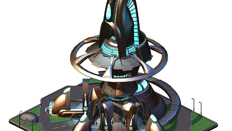 ArtStation - Solar energy - power station 01 | Game Assets