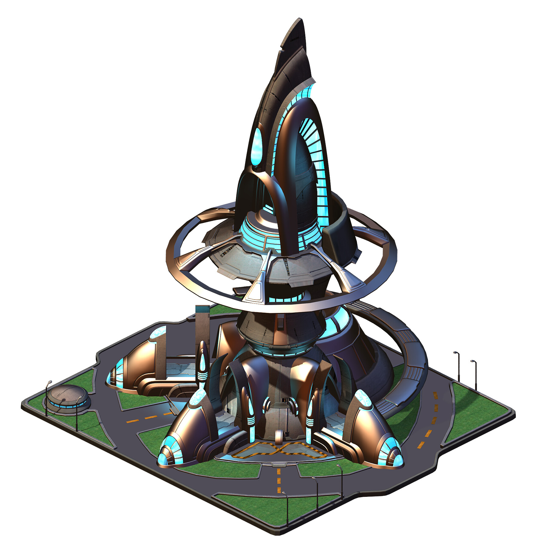 ArtStation - Solar energy - power station 01 | Game Assets