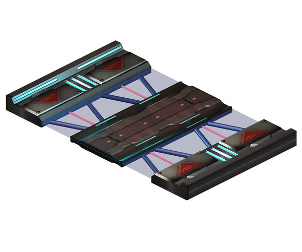 ArtStation - Satellite City Objects - Road 20 | Game Assets