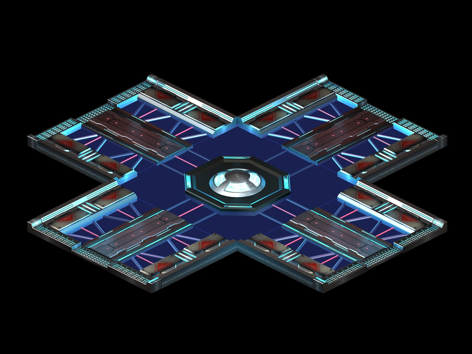 ArtStation - Satellite City Objects - Road 22 | Game Assets