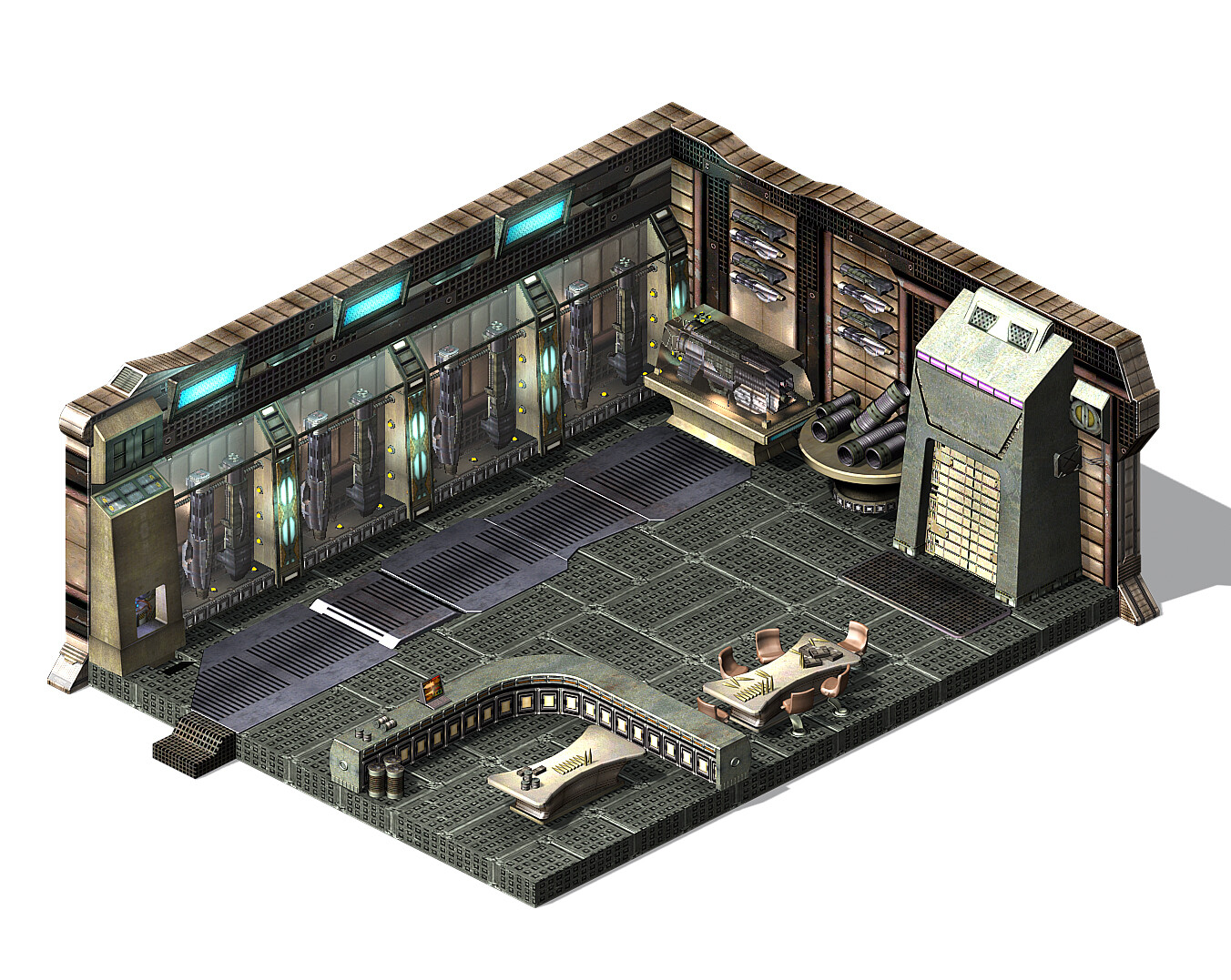 ArtStation - Future city - arsenal interior | Game Assets