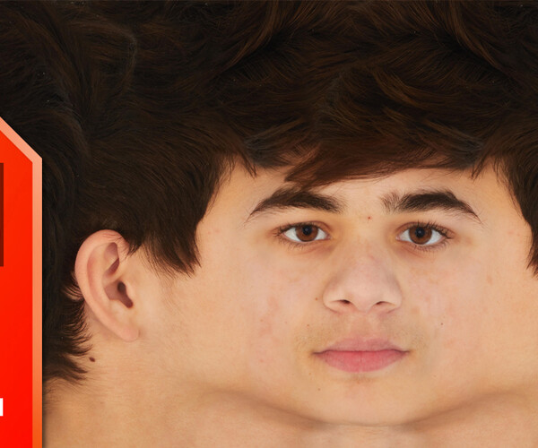 ArtStation - Male High Res Head Texture 285 | Game Assets