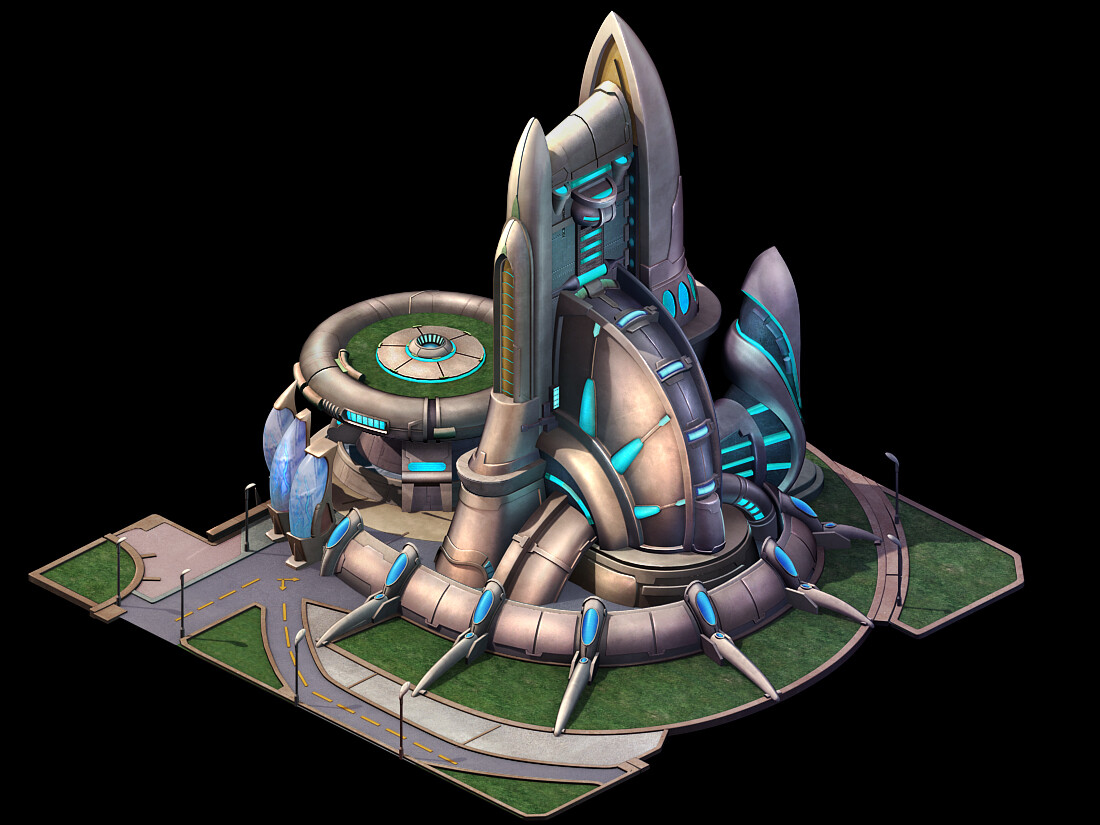 ArtStation - Future World - City Center | Game Assets