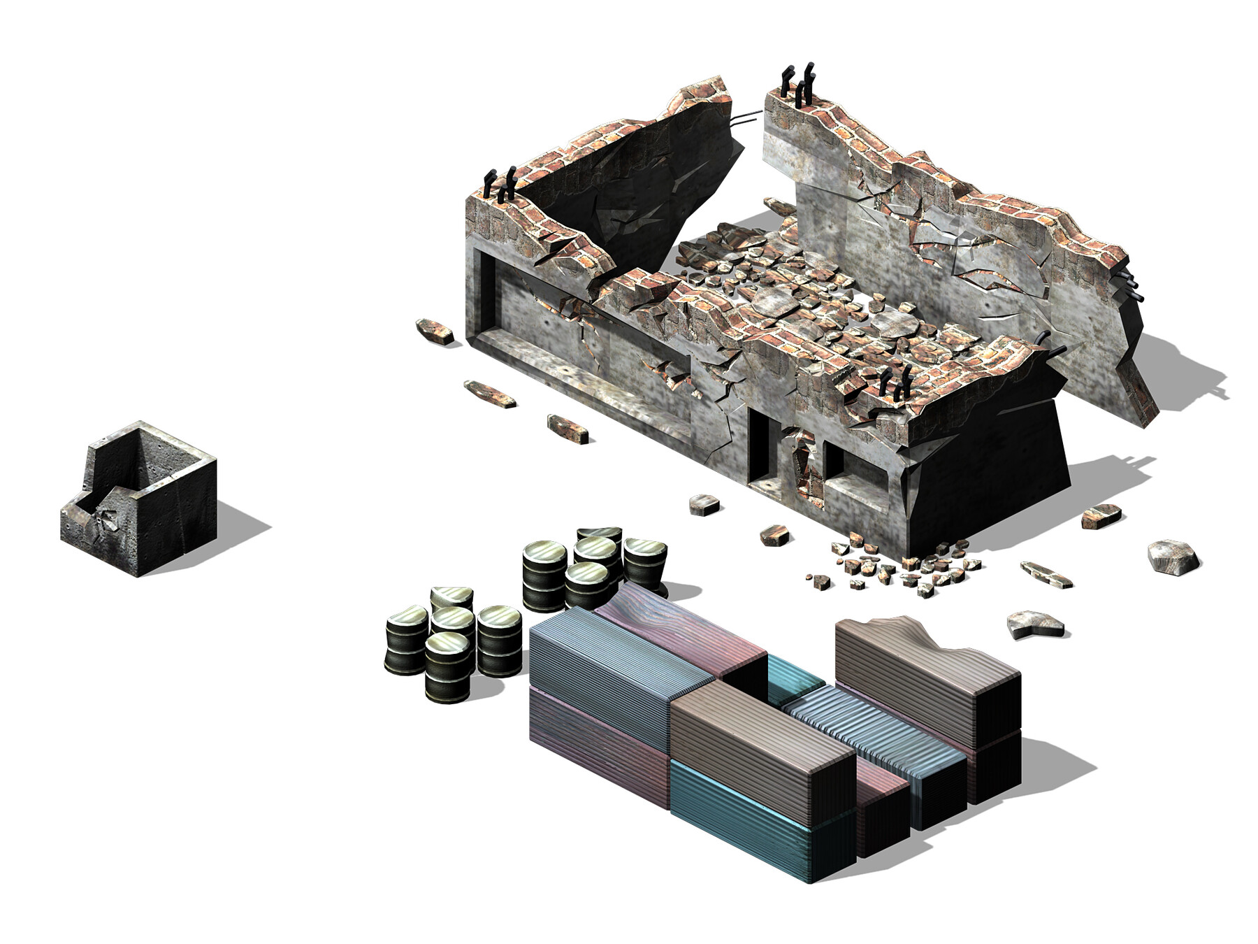 ArtStation - Future World - Ruins 02 | Game Assets