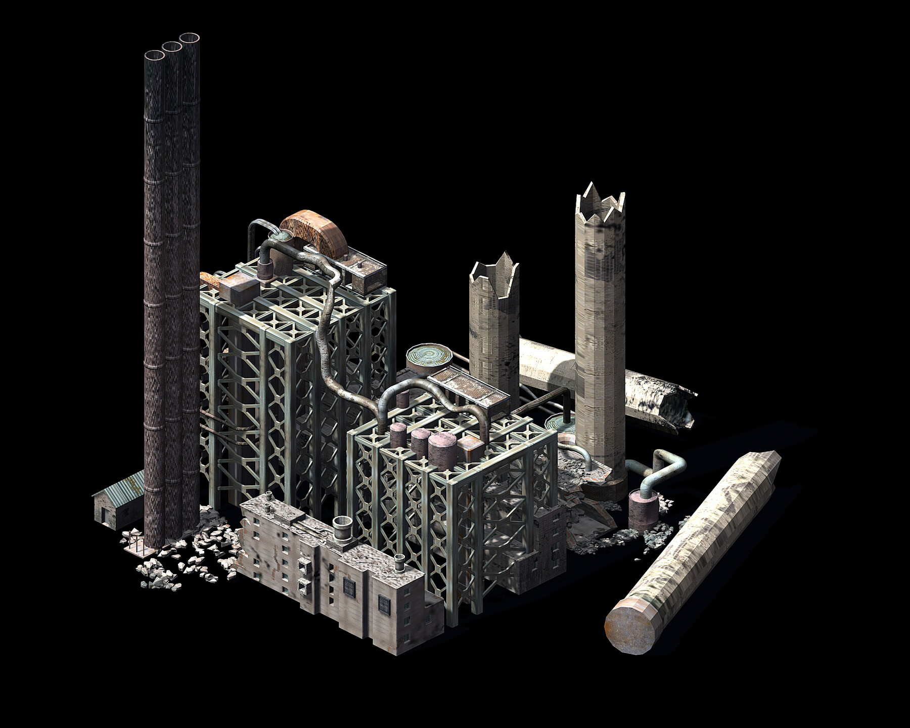 ArtStation - Future World - Ruins 05 | Game Assets