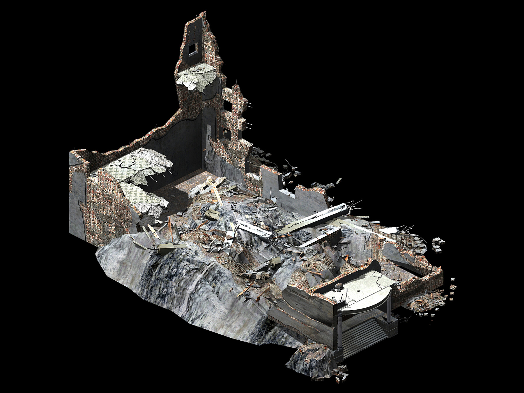 ArtStation - Future World - Ruins 06 | Game Assets