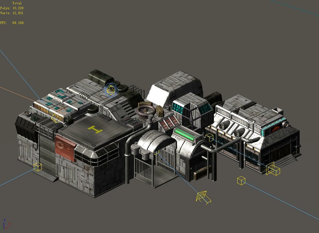 ArtStation - Future World - Machinery 01 | Game Assets