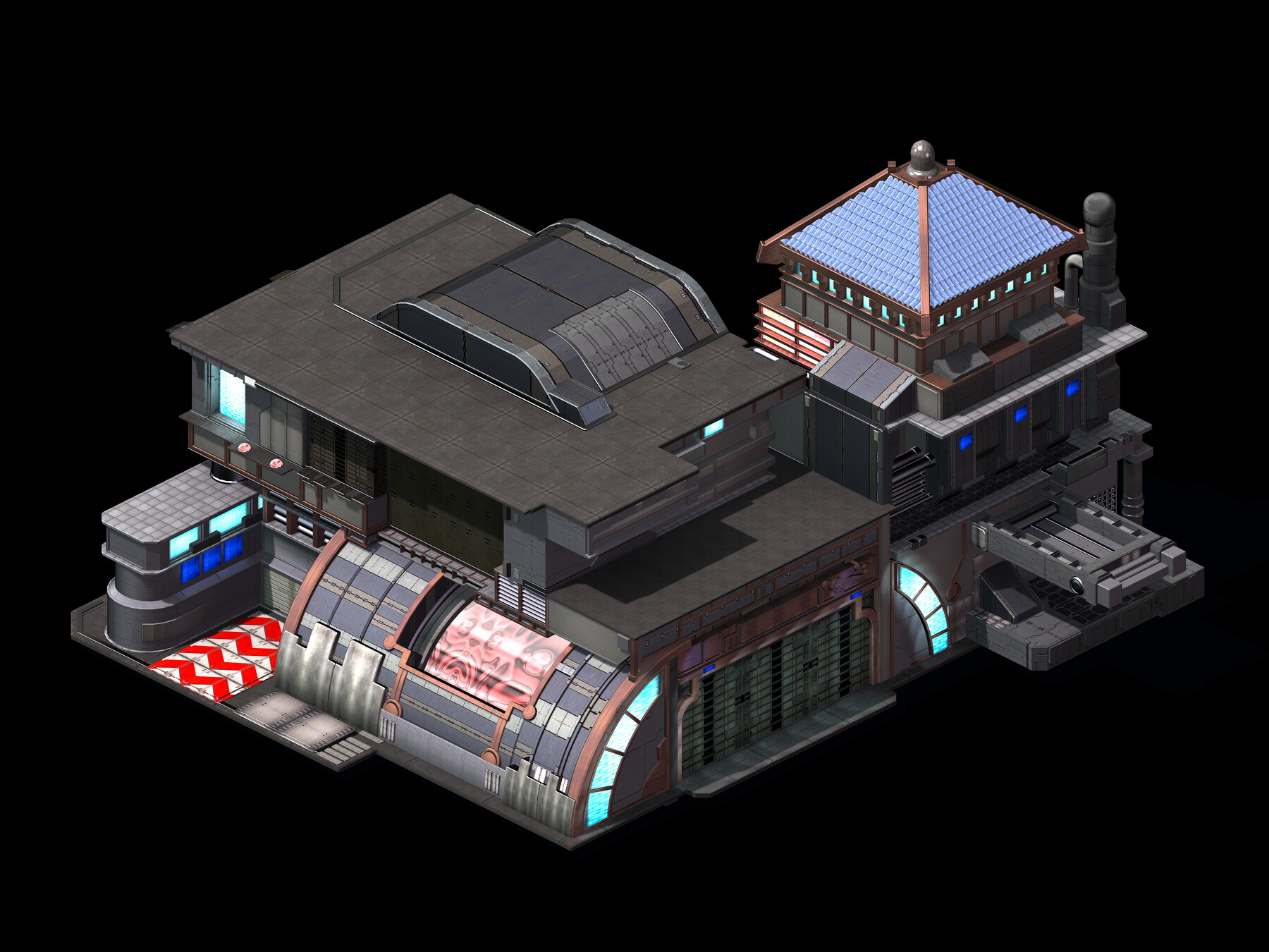 ArtStation - Future World - Building 062 | Game Assets