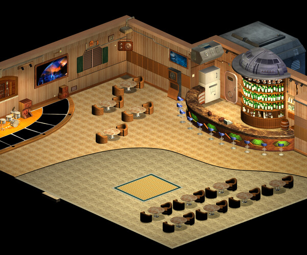 ArtStation - Future World - Bar 06 | Game Assets