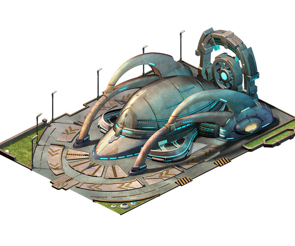 ArtStation - Future-tactical training ground | Game Assets