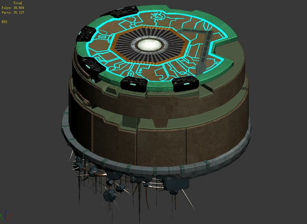 ArtStation - Relics - wall rounded surface | Game Assets