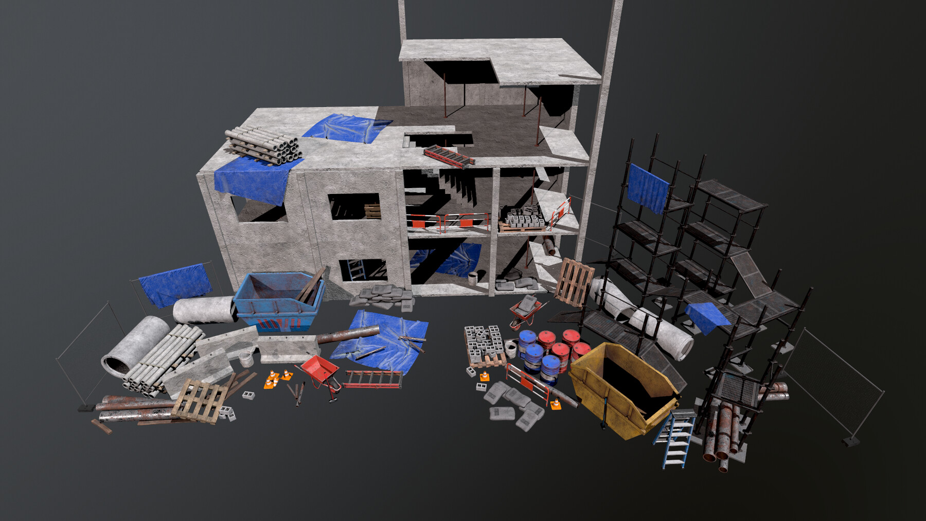 ArtStation - Full set construction site | Game Assets