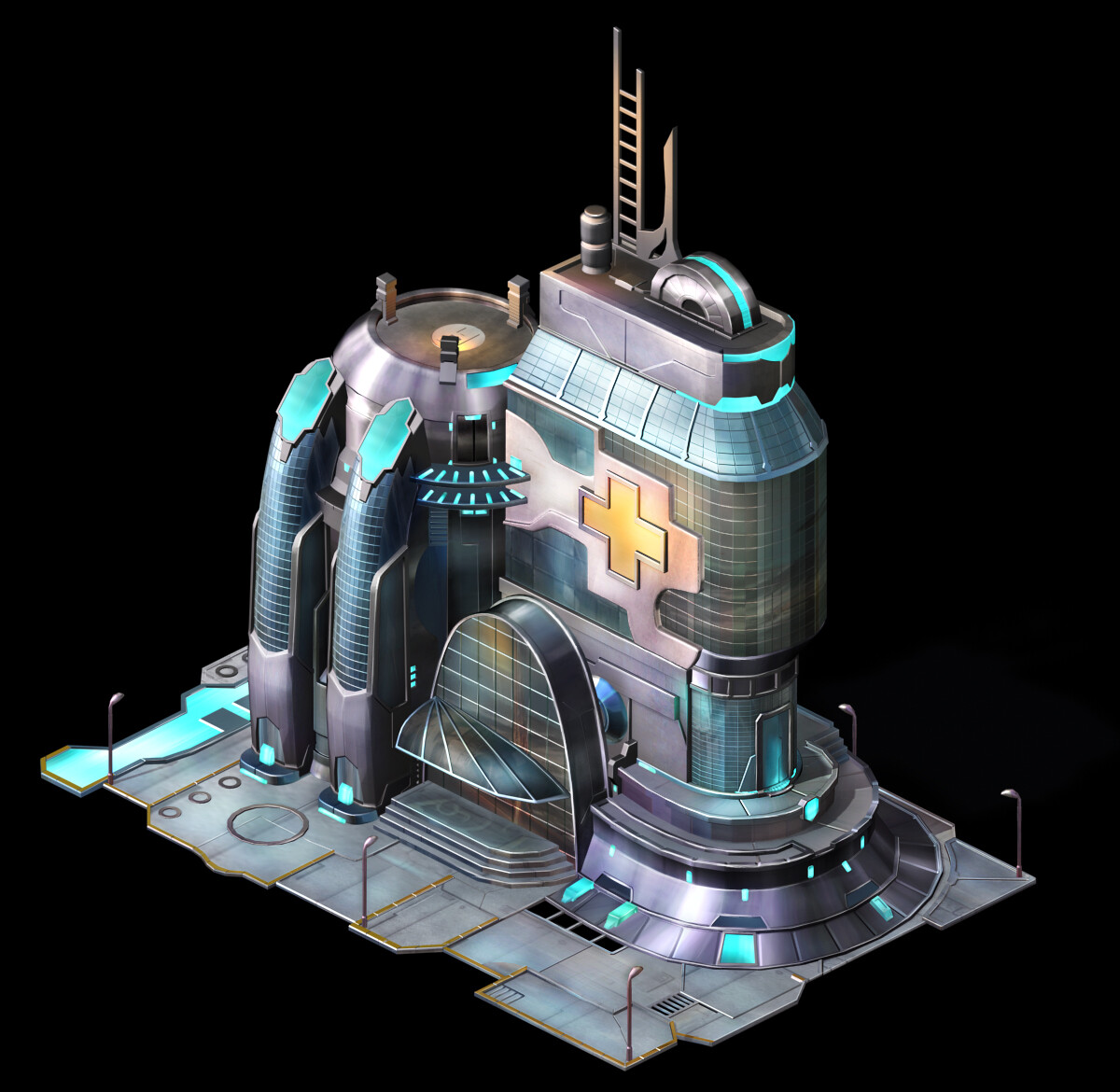 ArtStation - Different dimension - city state hospital 01 | Game Assets