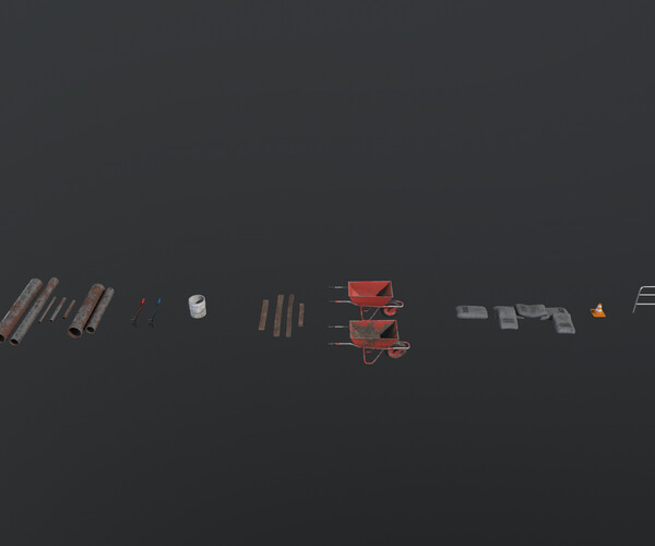 ArtStation - Full set construction site | Game Assets