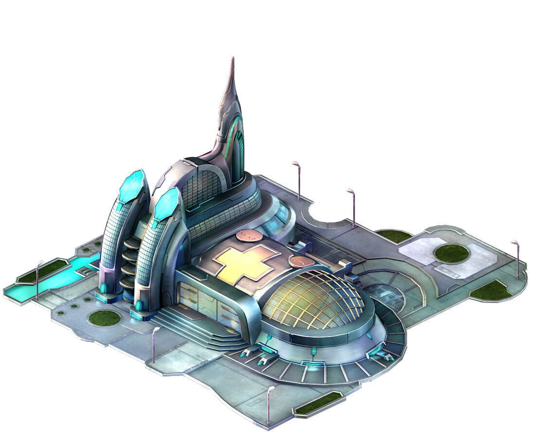 ArtStation - Different dimension - City State Hospital 02 | Game Assets