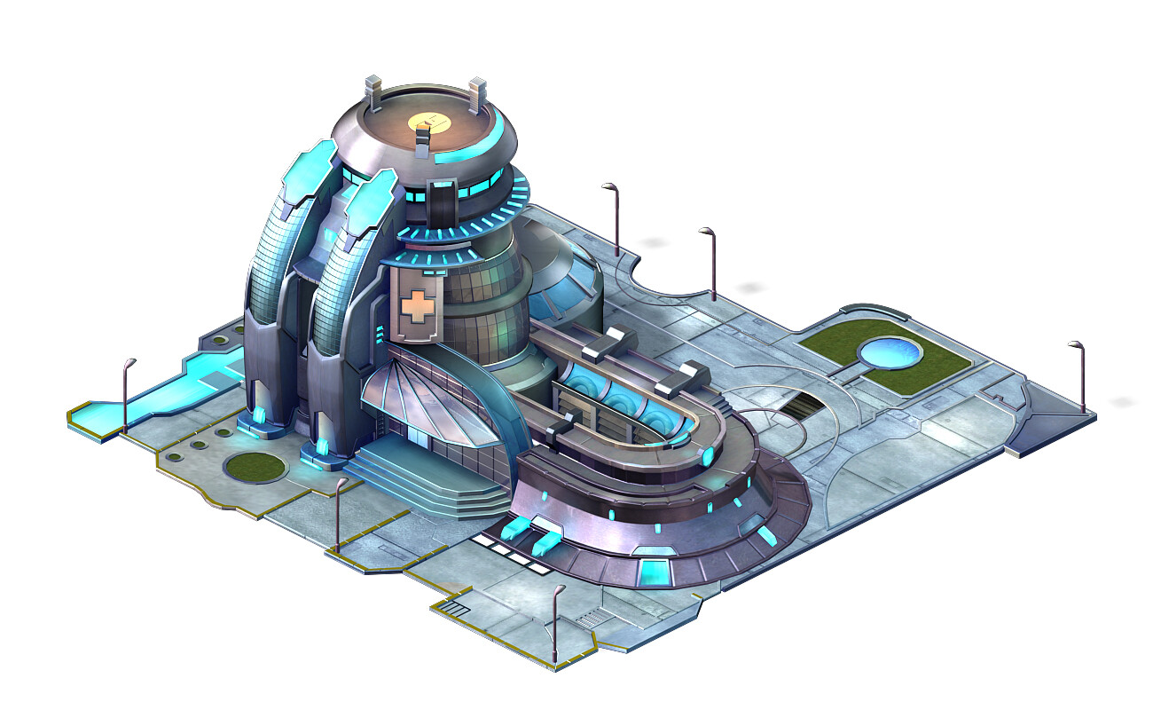 ArtStation - Different dimension - city state hospital 03 | Game Assets