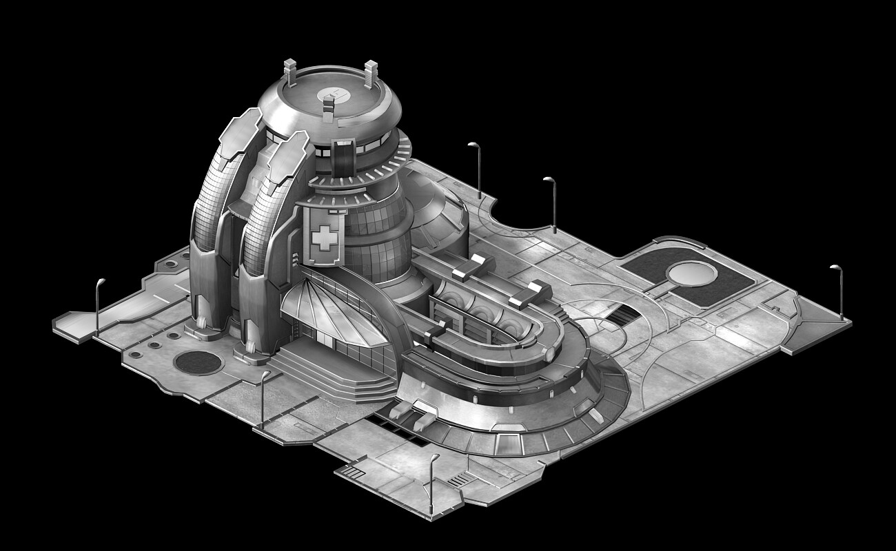 ArtStation - Different dimension - city state hospital 03 | Game Assets