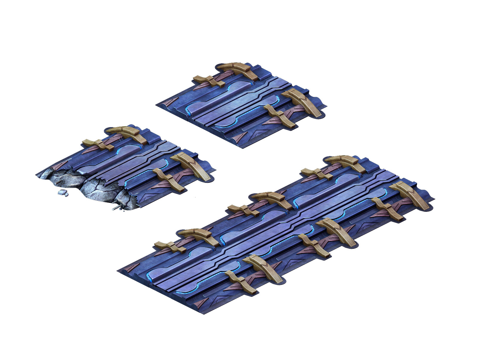 ArtStation - Mining field - maglev transport track 01 | Game Assets