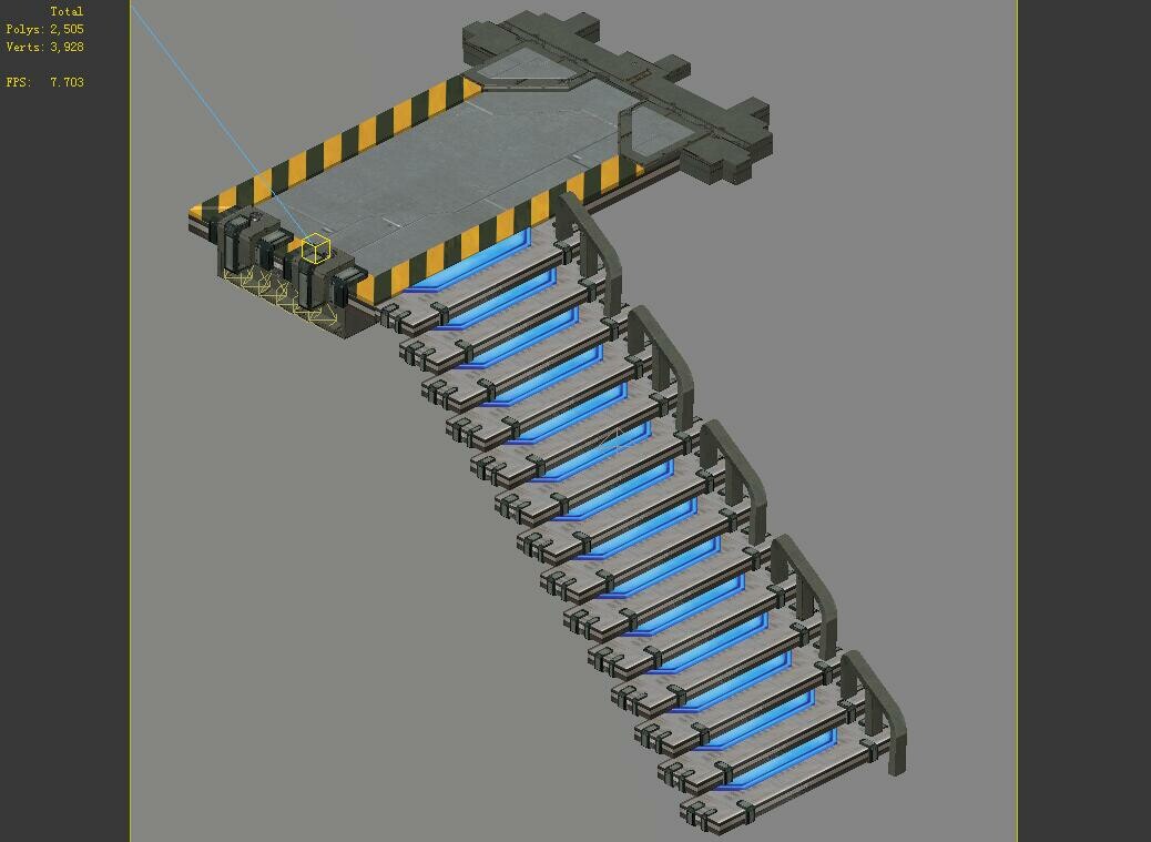 ArtStation - Spaceship Building - Stairs 10 | Game Assets