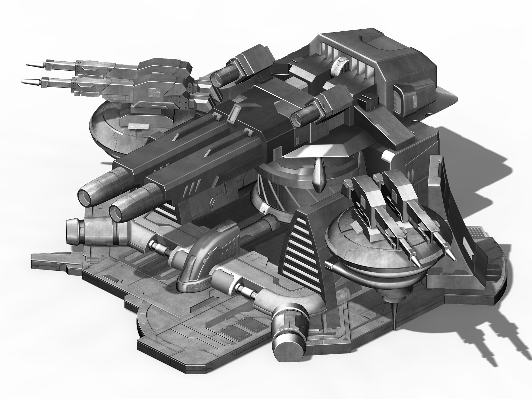ArtStation - Spaceship - guardian turret 03 | Game Assets