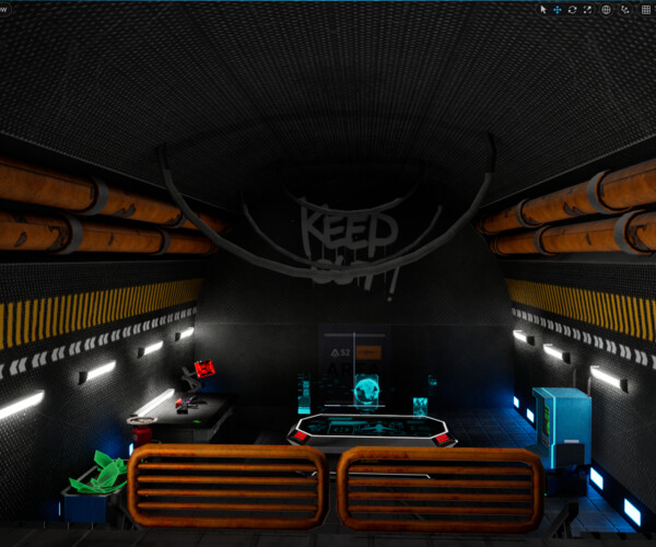 ArtStation - Game Ready Fire room Scene | Game Assets