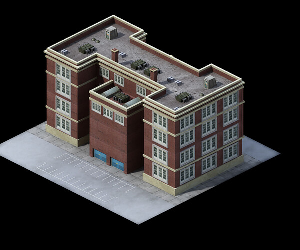 ArtStation - Heterogeneous - Building 03 | Game Assets