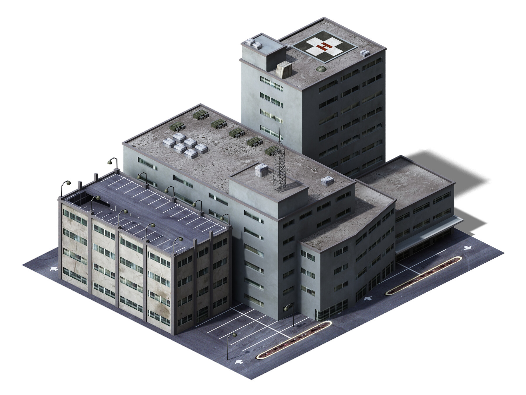 ArtStation - Different dimension - building 05 | Game Assets