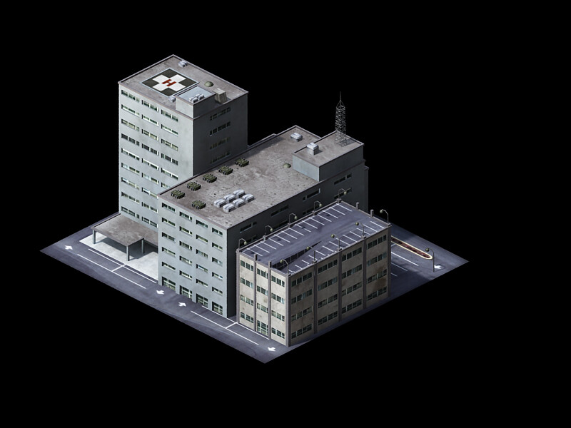 ArtStation - Different dimension - building 05 | Game Assets